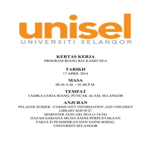 Format kertas cadangan/ proposal/kertas kerja | PDF