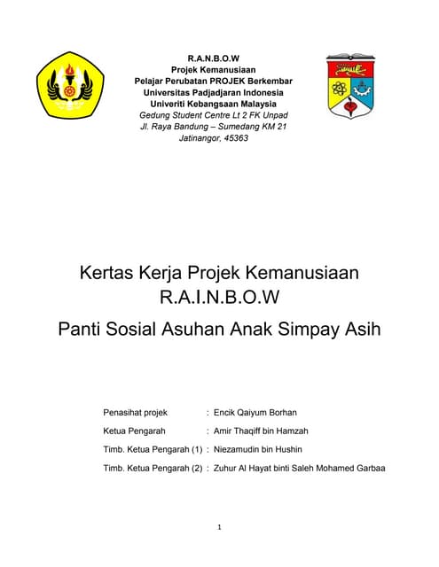 Laporan projek rainbow twinning programme ukm 2 | PDF