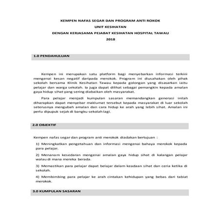 Kertas kerja rokok | DOCX