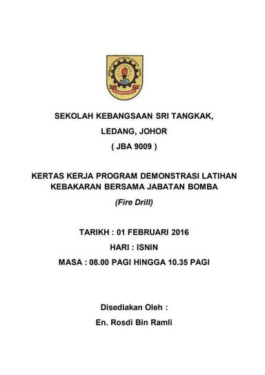Surat jemputan ceramah keselamatan kepada bomba | PDF