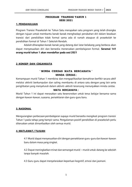 LAPORAN PROGRAM TRANSISI TAHUN 1 SESI 2022.docx