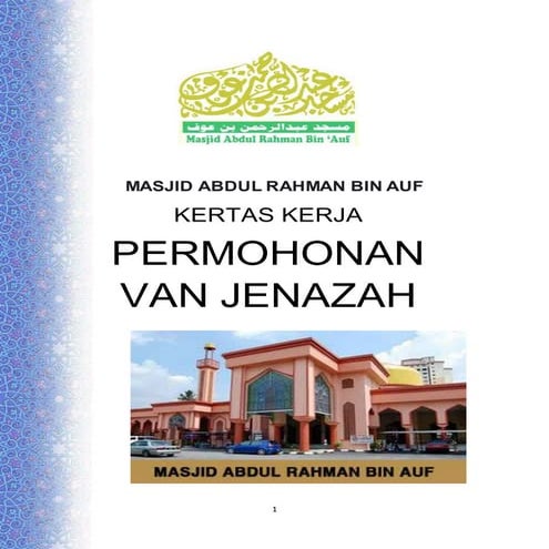 Kertas kerja van jenazah | DOCX