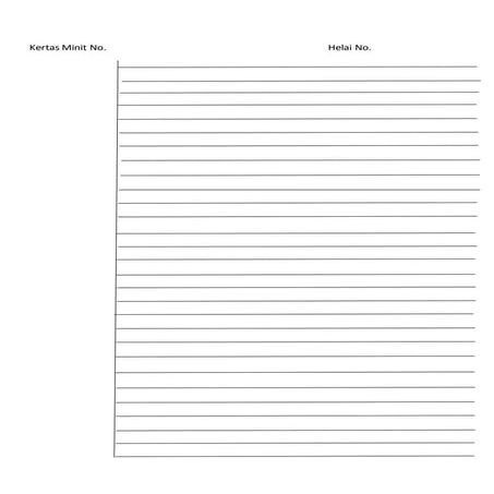 Kertas minit no | DOCX