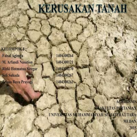 Kerusakan tanah | PPTX