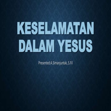 KESELAMATAN DALAM YESUS.pptx