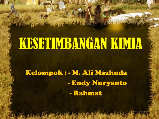 KONSEP KESETIMBANGAN KIMIA-MATERI KIMIA KELAS XI | PPTX