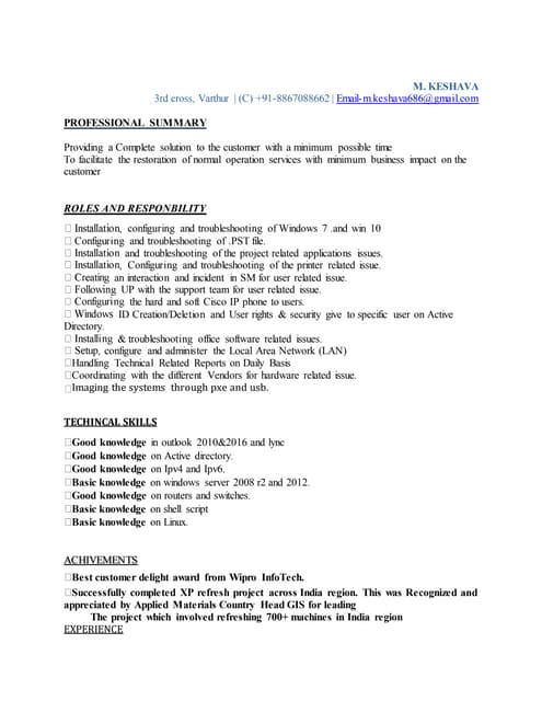 BMS ENGINEER CV | DOCX