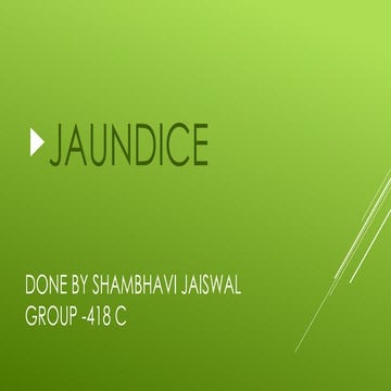 jaundice ppt | PPTX