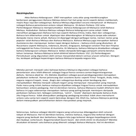 Kesimpulan akta kebangsaan 1967 | DOCX