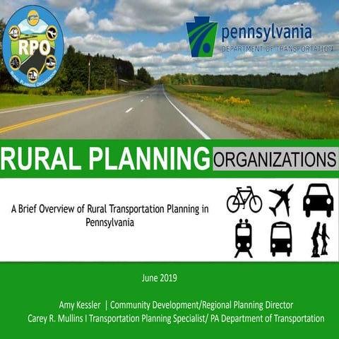 Rural Planning Organizations: Rural Transportation Planning in ...