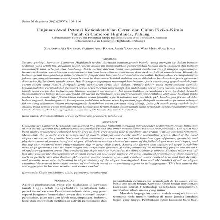 Kestabilan tanah cameron | PDF