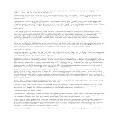 Kesufian imam asy syahid hasan al | PDF