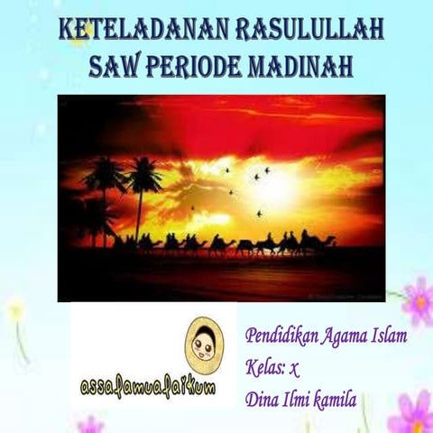 Keteladanan rasulullah saw periode madinah | PPTX