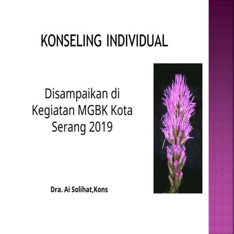 KETERAMPILAN KONSELING INDIVIDUAL PRIBADI.ppt