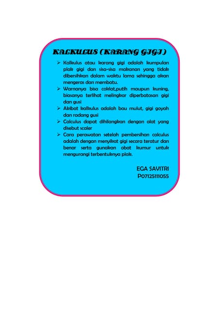 Keterangan gingivitis | DOCX