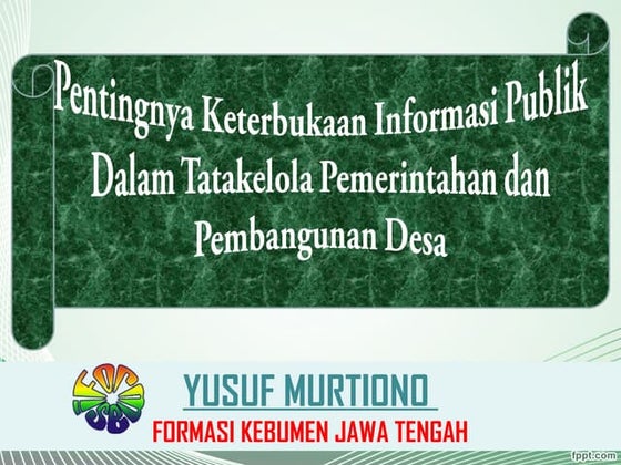 Sistem Informasi Desa untuk Keterbukaan Informasi Publik.pptx