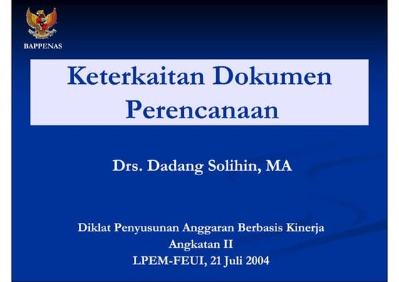 Versi 2 Sekelumit Panduan Ringkas Penyusunan Renja Perangkat Daerah menurut Permendagri 86 Tahun ...