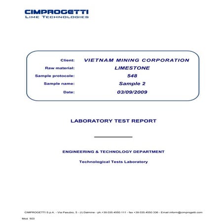 Laboratory Test Report | PDF