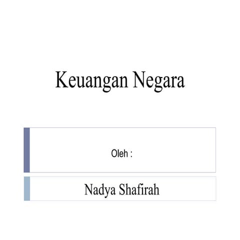 Keuangan negara | PPTX