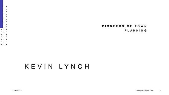 Image of the city, kevin lynch & case study. | PPTX