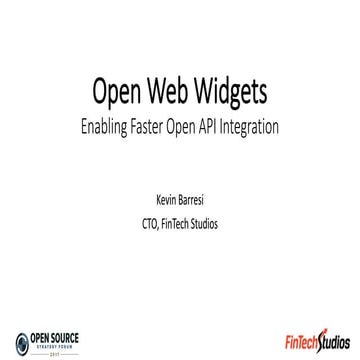 Open Web Widgets | PPT