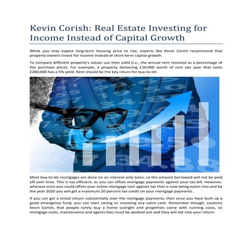 Kevin Corish: Real Estate Investing for Income Instead of Capital ...