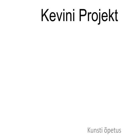 Kevini projekt | PPTX