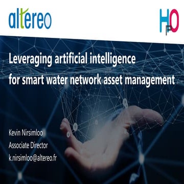 LEVERAGING ARTIFICIAL INTELLIGENCE FOR SMART WATER NETWORK ASSET ...