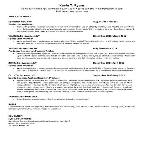 Ryan Resume | DOC