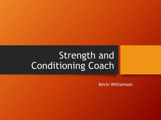 Strength Coach Ob Vega | PPT