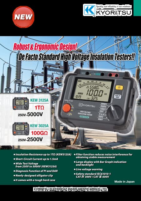Kyoritsu Digital Multimeter Kew 1021R | PDF
