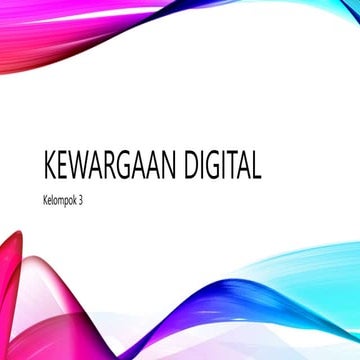 Pengertian Kewarganegaraan Digital simdig | PPTX