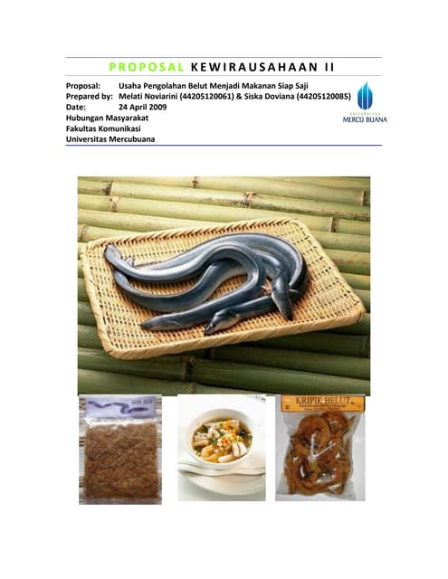 Contoh Proposal PKMK | PDF