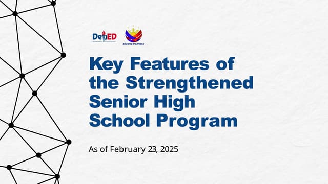 K-12 Grading System - Senior HS | PPTX