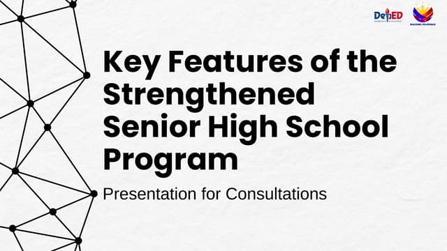 SENIOR HIGH SCHOOL.pptx strands track and other basic i formation | PPTX