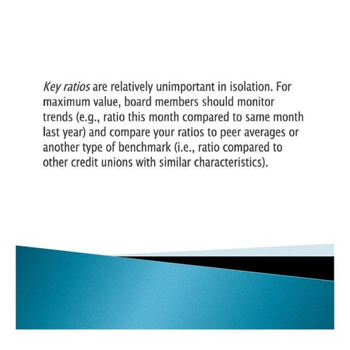 Credit Union Key Ratios | PDF