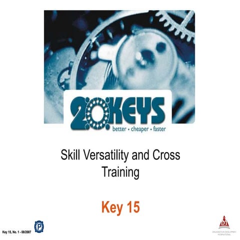 Key 15 - Skill Versatility and Cross Training (2007).ppt