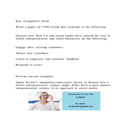 Key Assignment DraftWrite a paper of 1,500 words that respon | DOCX