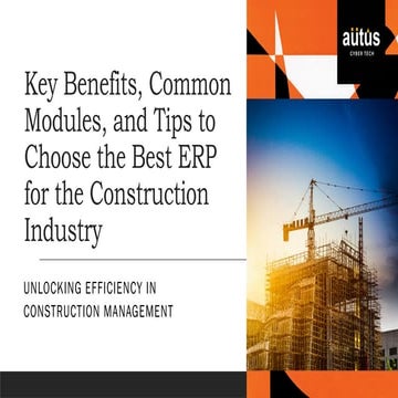 DTS3 Total Construction ERP Software | PDF