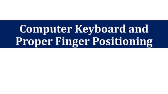 Computer keyboard basics | PDF