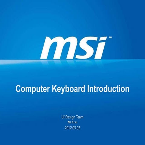PC Keyboard Study (2012) | PPSX | Computer Peripherals | Computing