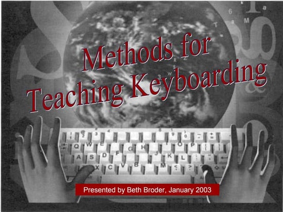 Keyboarding Technique PowerPoint | PPS
