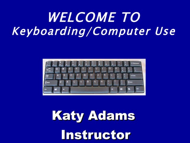 Keyboarding Technique PowerPoint | PPS