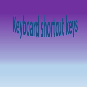Keyboard shortcut key.pptx