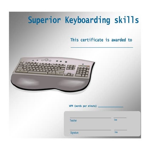 Keyboard skills | PDF