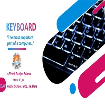 Ppt On Keyboard Pptx Computer Peripherals Computing