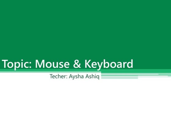 Computer Keyboard | PPTX | Computer Peripherals | Computing