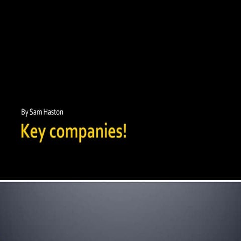 Key companies | PPTX