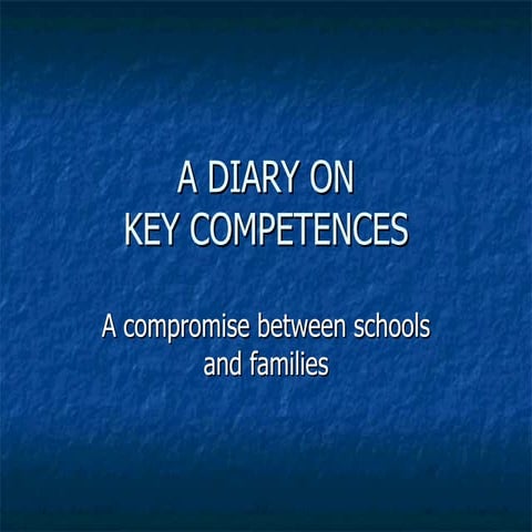 Key Competences Parents | PPT | Homework and Study | Education