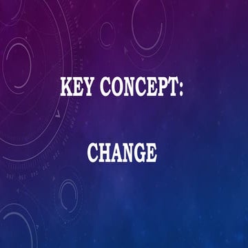Key Concept: Change | PPT